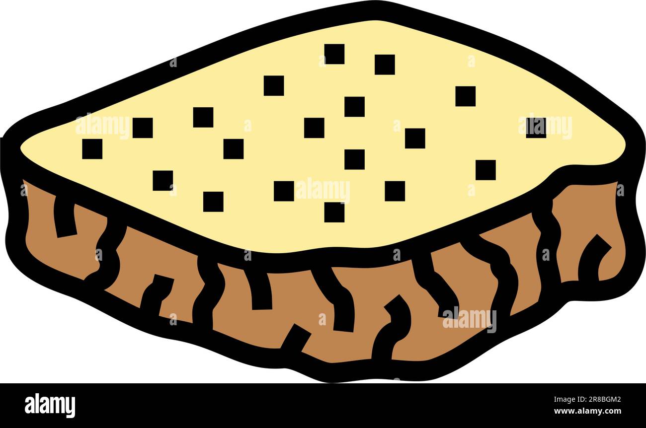 banana bread slice food snack color icon vector illustration Stock ...