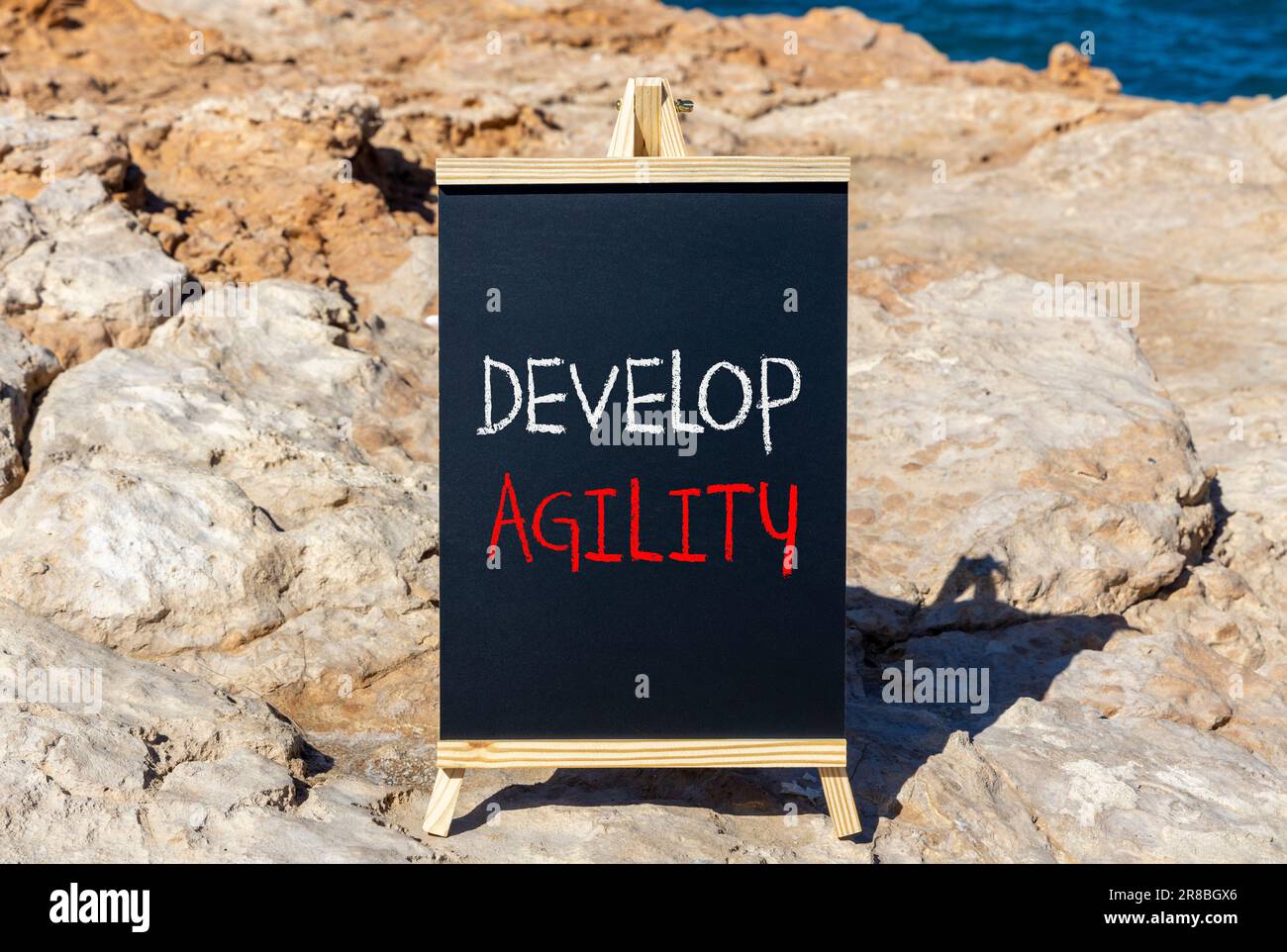 Develop agility symbol. Concept words Develop agility on beautiful ...