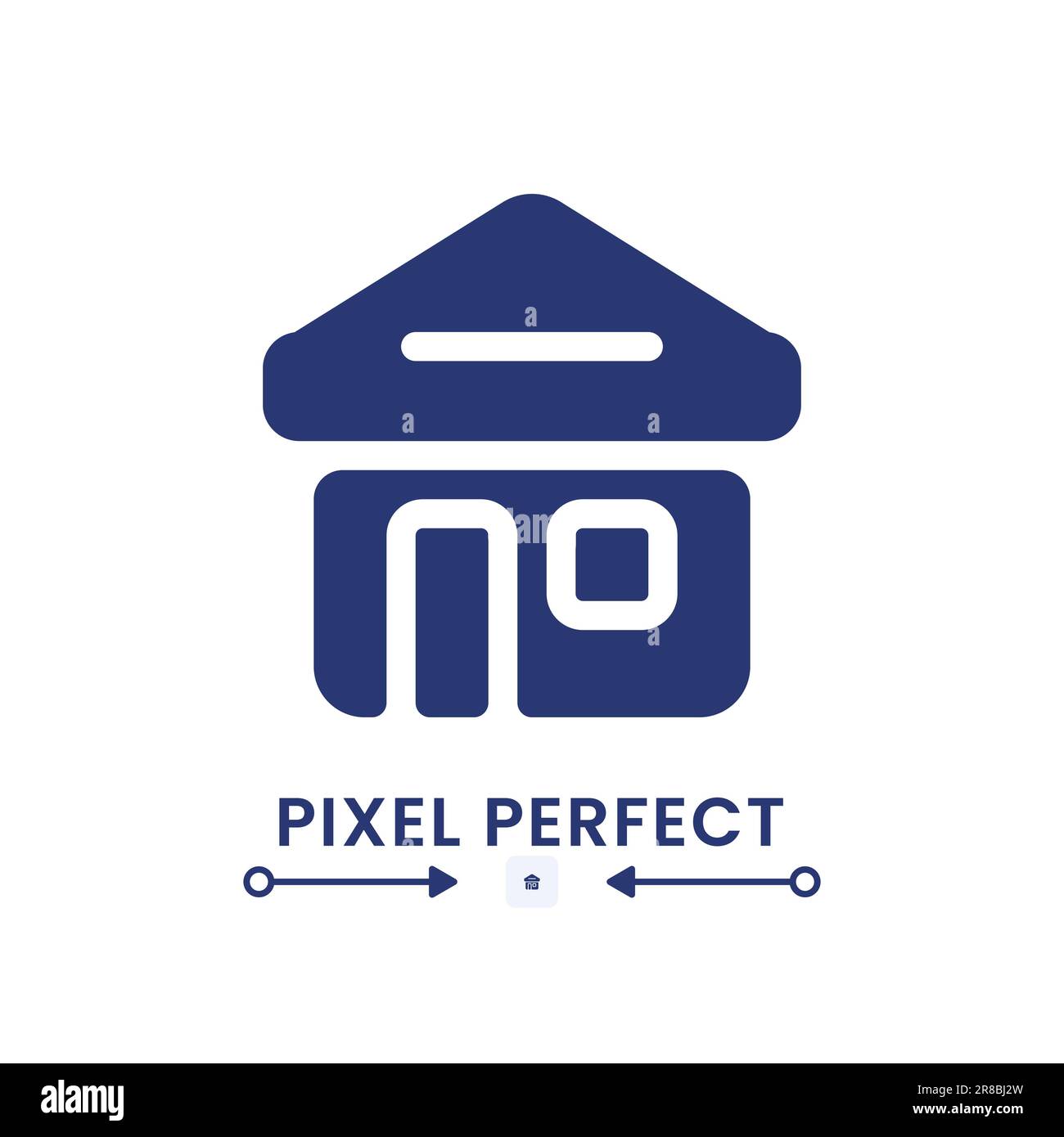 House black solid desktop icon Stock Vector Image & Art - Alamy