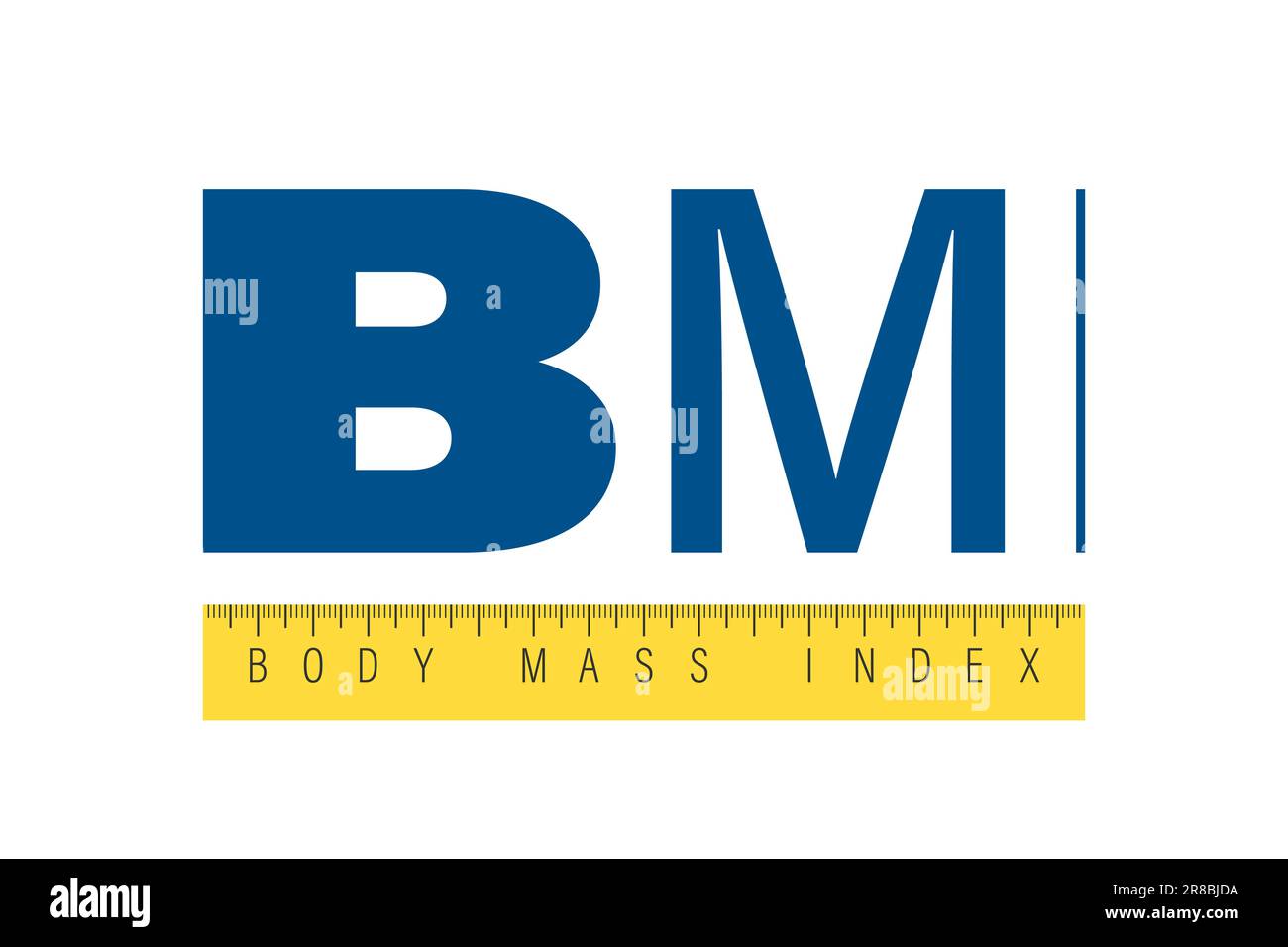 BMI classification measurement logo concept. Body Mass Index level ...