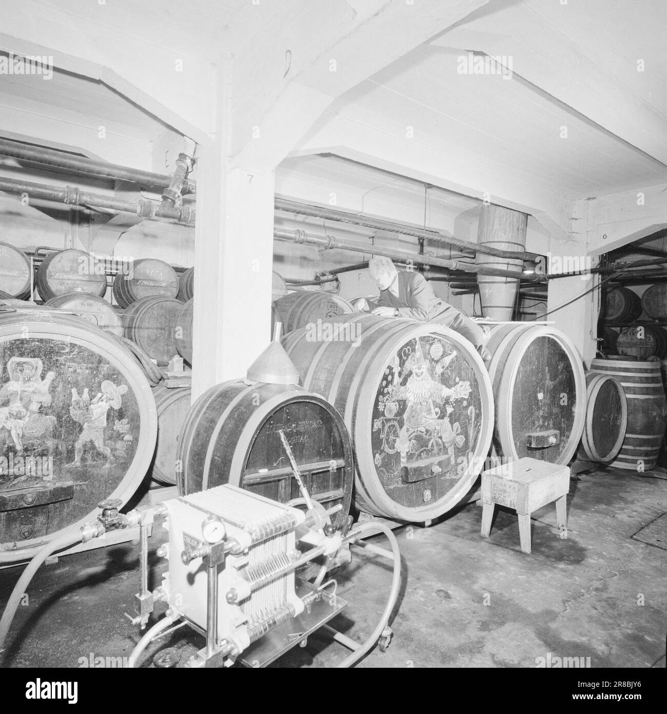 Fermenting grapes Black and White Stock Photos & Images - Alamy
