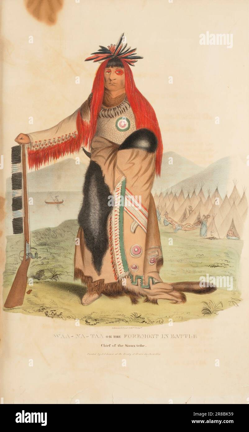 WAA-NA-TAA or the Foremost in Battle; Chief of the Sioux Tribe, from ...