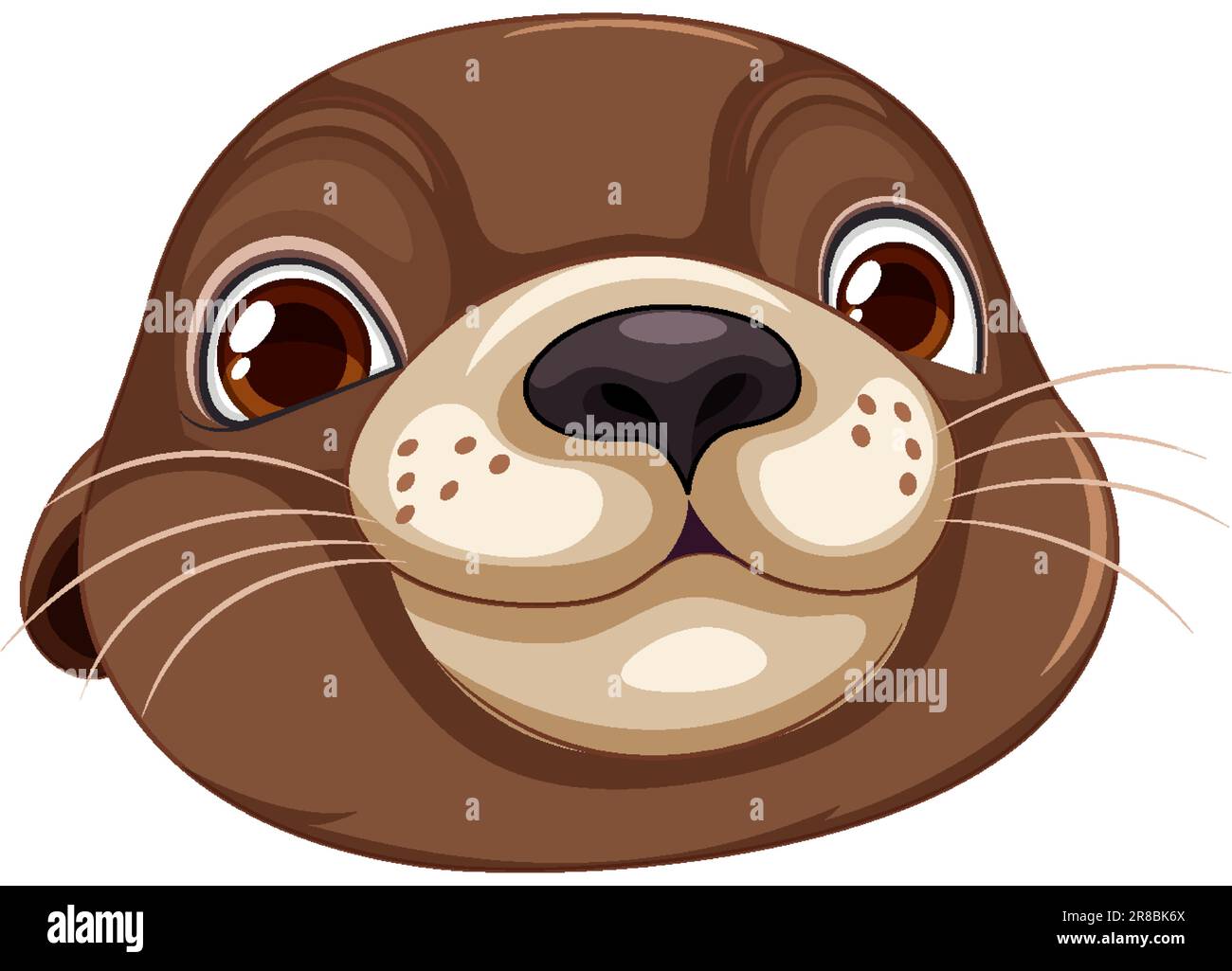 Cute otter cartoon character illustration Stock Vector Image & Art - Alamy