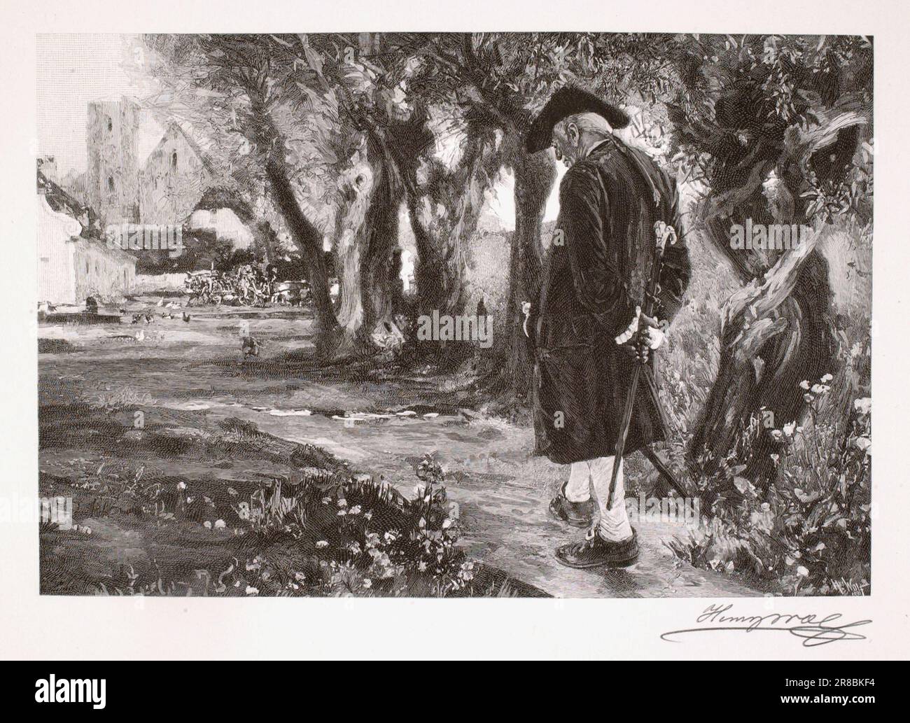 The Promenader 1890 by Henry Wolf, born Eckwersheim, Alsace 1852-died ...