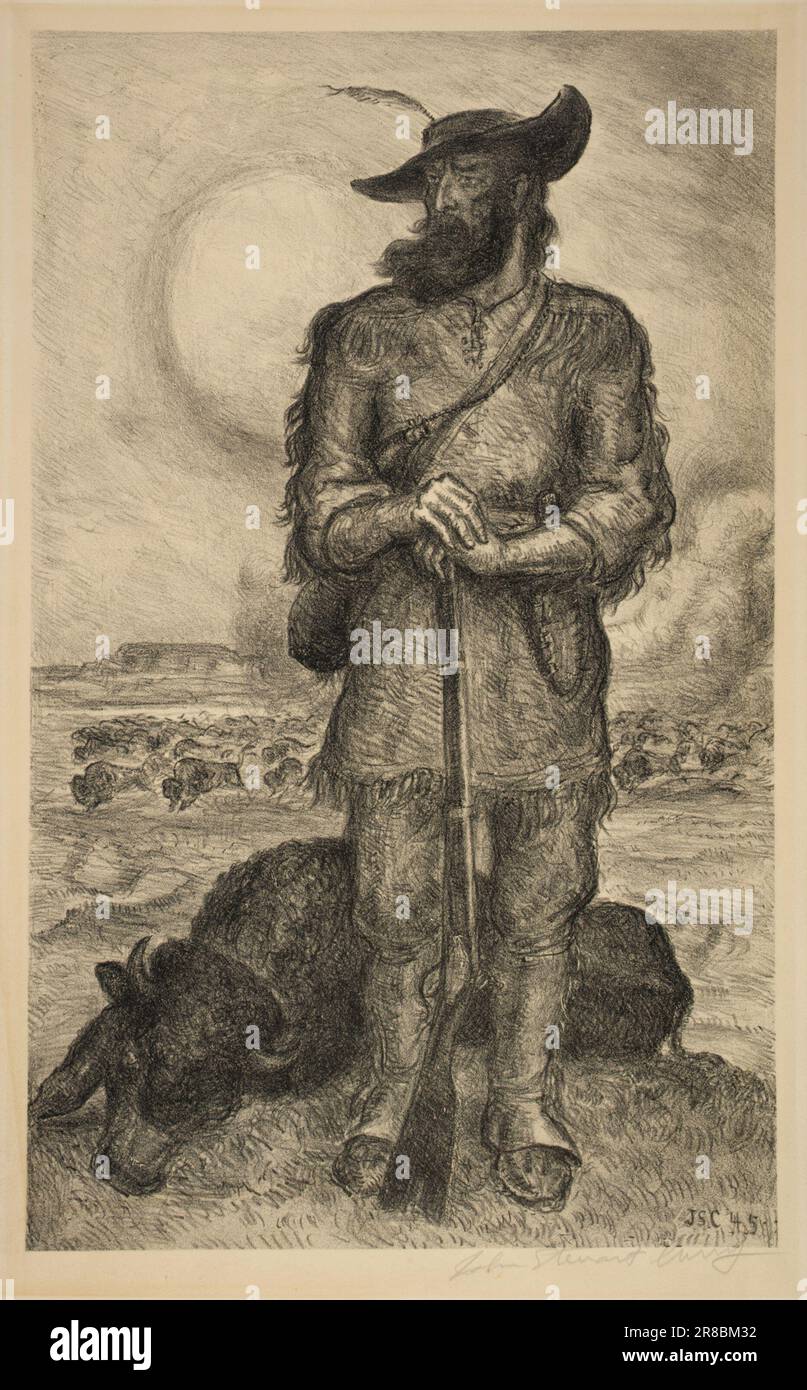 The Plainsman [] by John Steuart Curry, born Dunavant, KS 1897-died ...