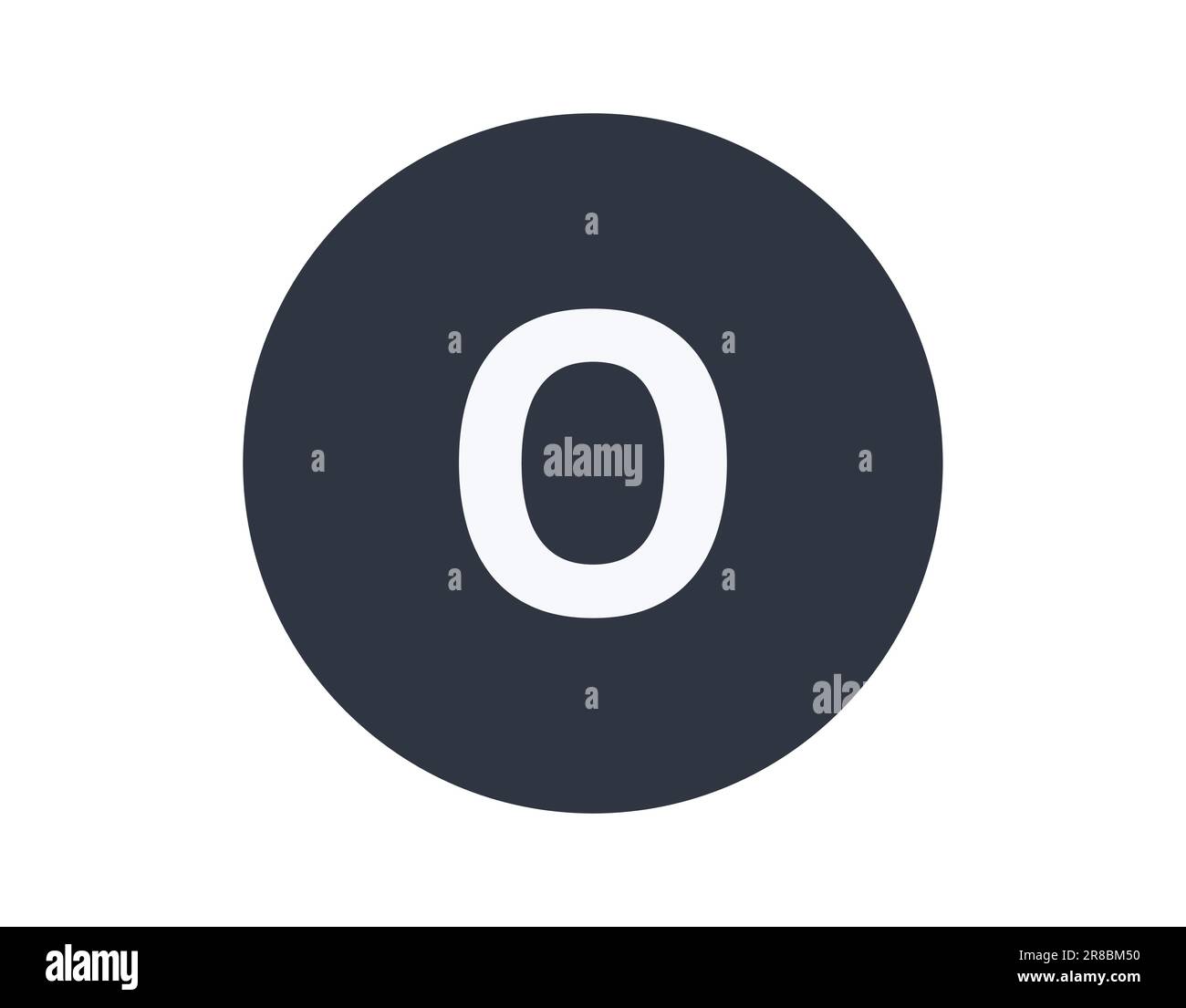 Isolated Oxygen Chemical Element in a Circle Stock Vector Image & Art ...