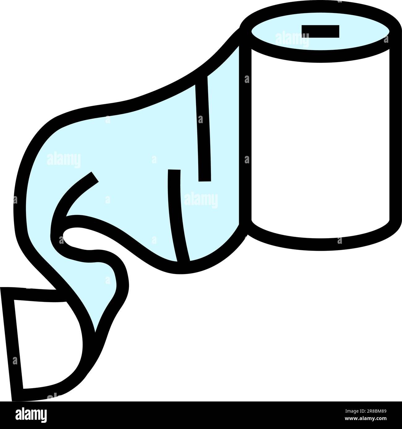 paper towel unrolling color icon vector illustration Stock Vector Image ...