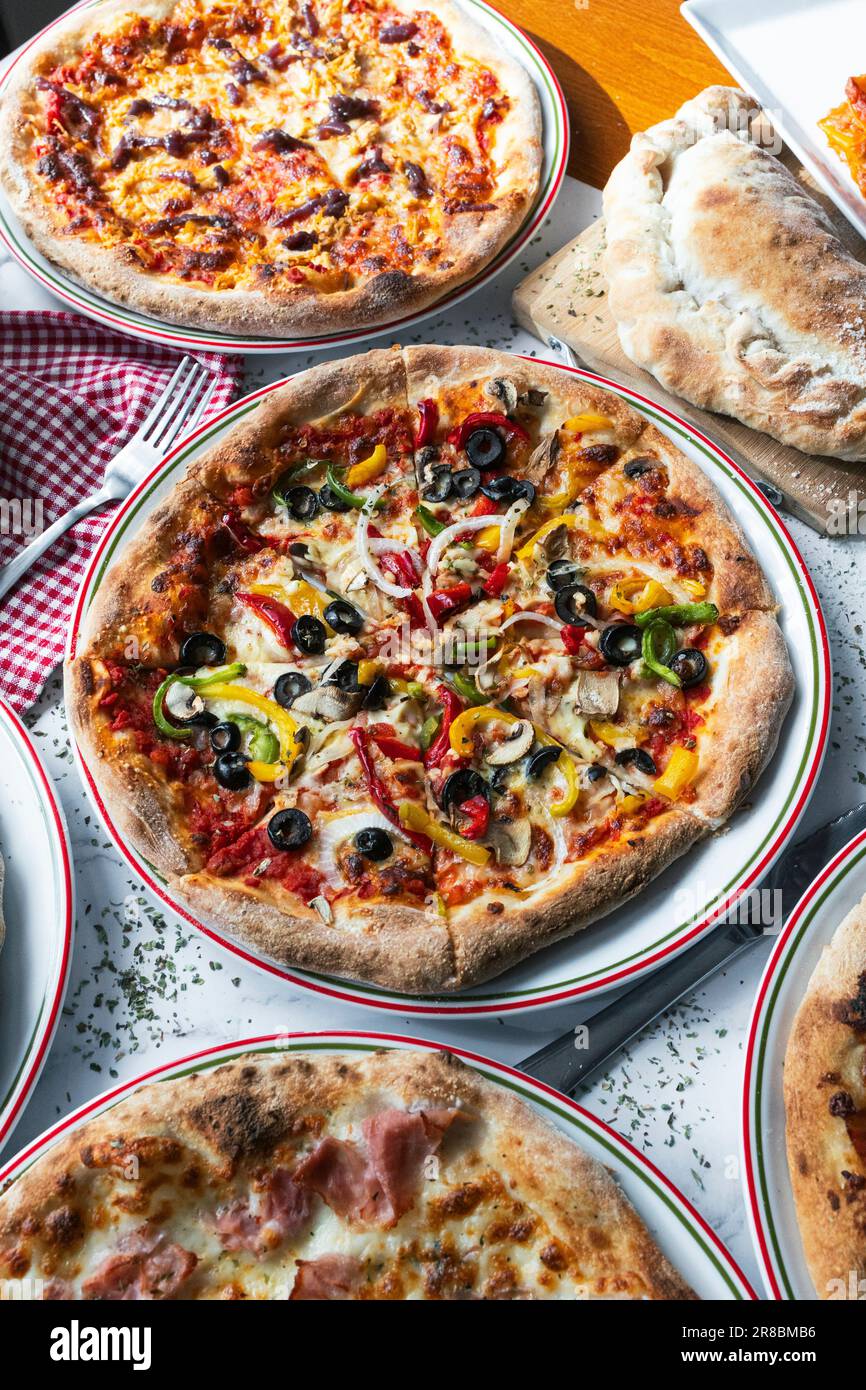 Different pizzas hi-res stock photography and images - Alamy