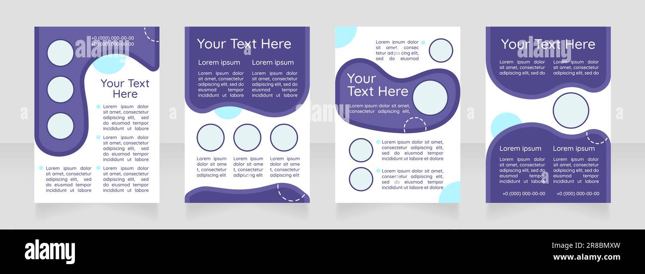 Promotional strategy blank brochure layout design Stock Vector Image ...