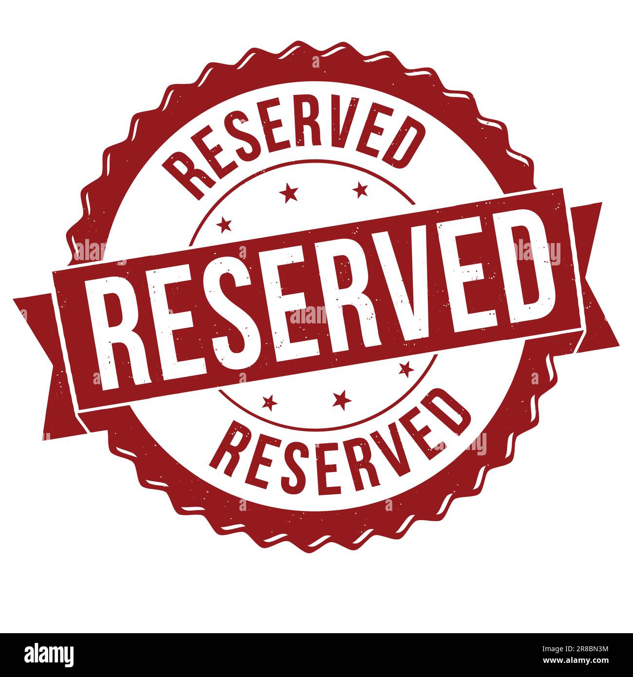 Reserved grunge rubber stamp on white background, vector illustration ...