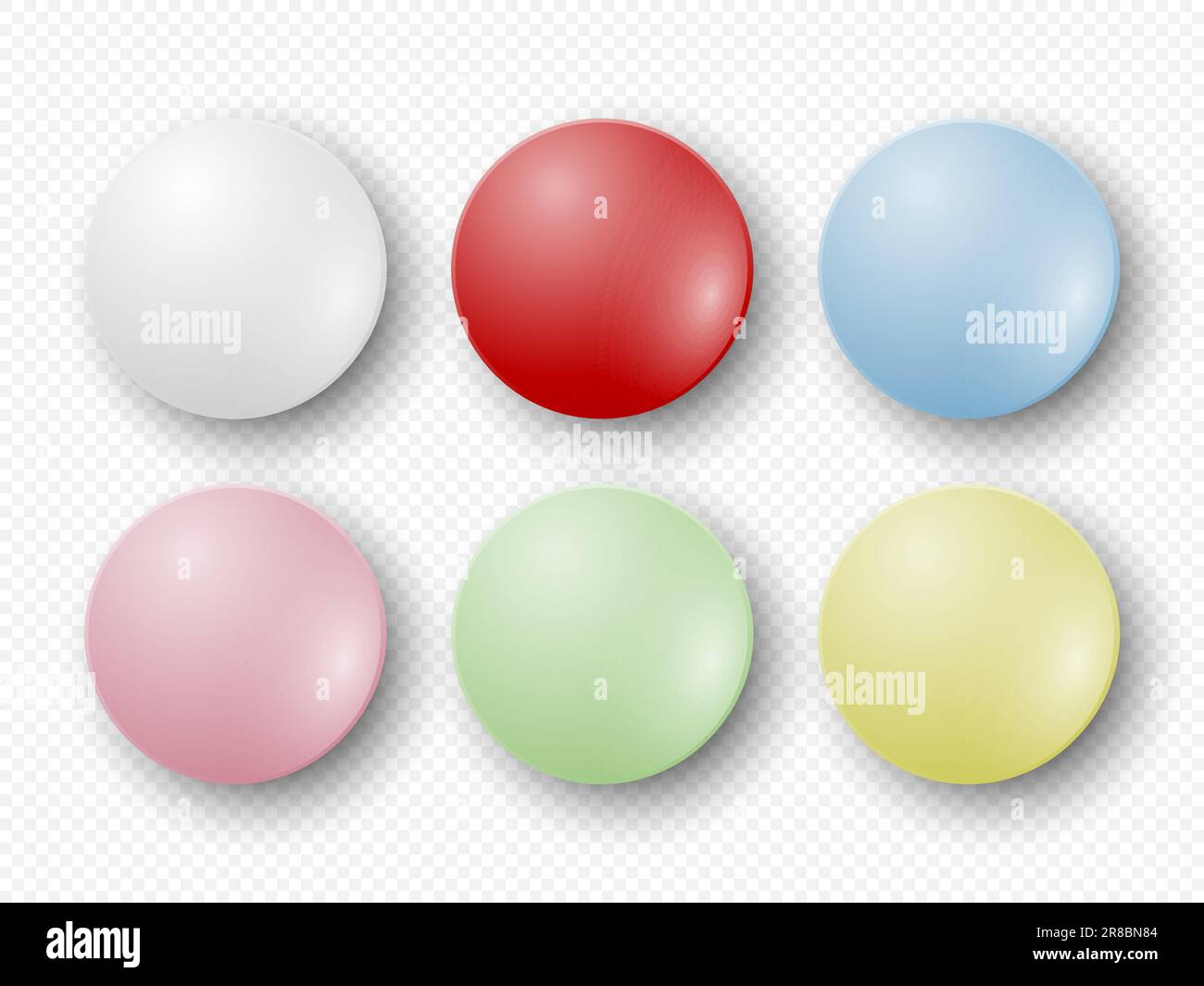 Vector Realistic Round Pharmaceutical Medical Pills, Tablets, Vitamins ...