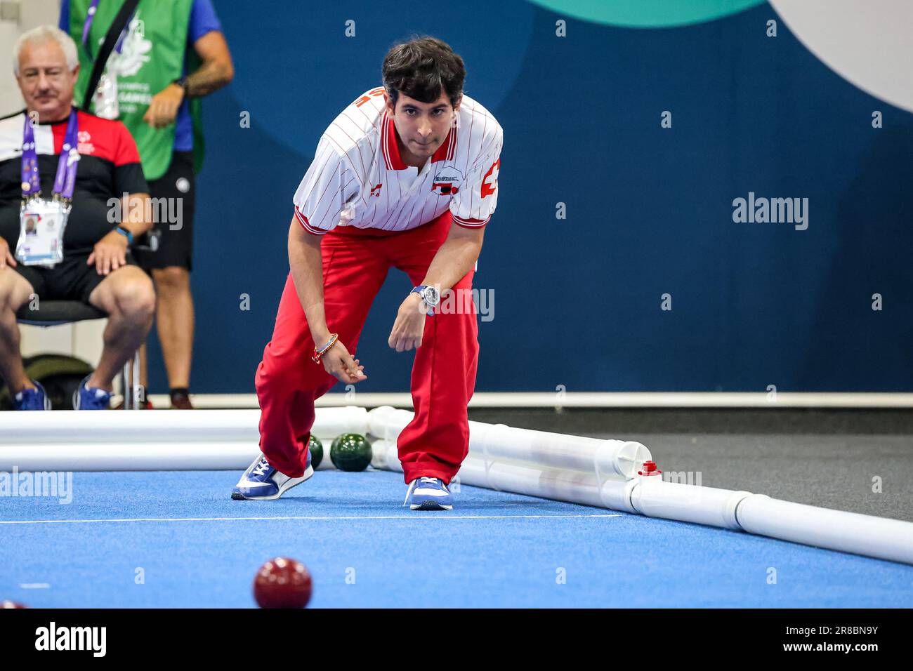 Berlin, Germany. 20th June, 2023. A Bocce athlete from Switzerland ...