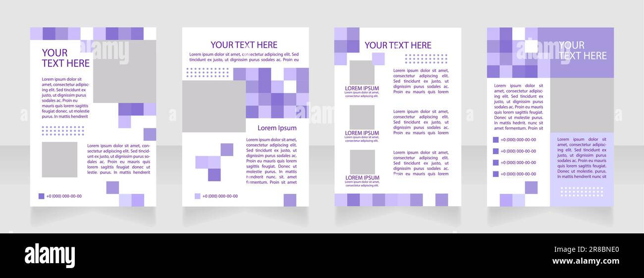 Combating discrimination project blank brochure layout design Stock ...