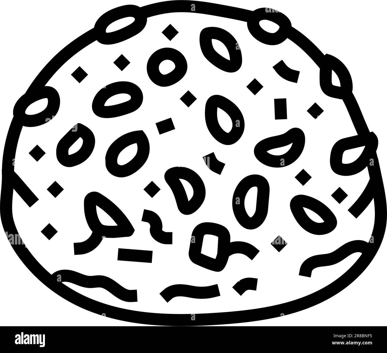 Top view fresh almond Black and White Stock Photos & Images - Alamy