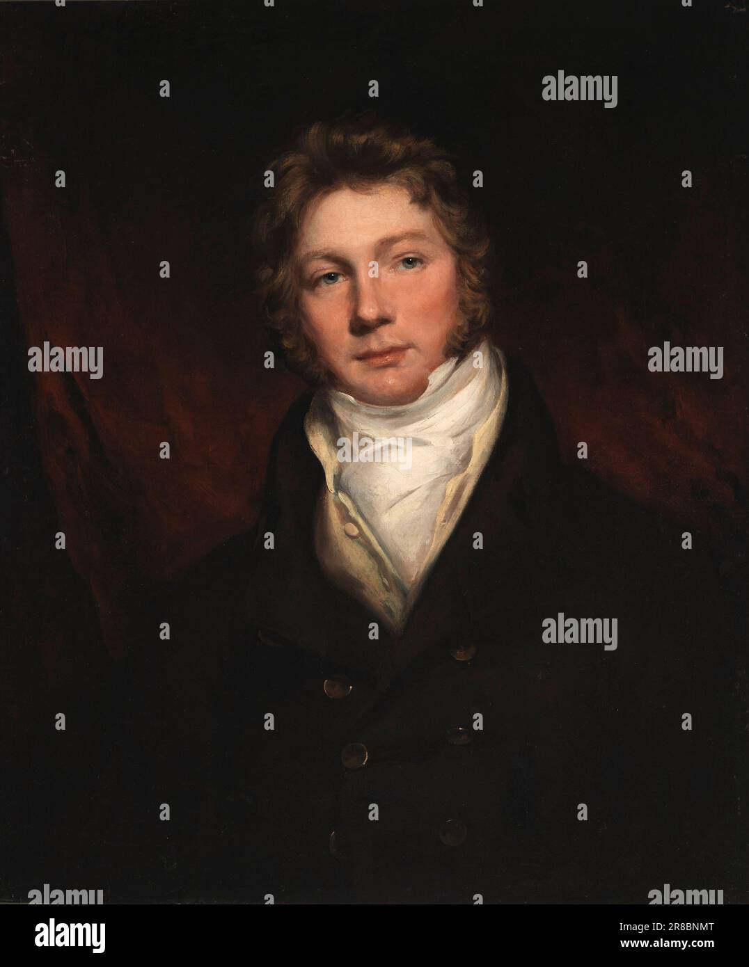 Portrait of a Man 19th century by Unidentified (British Stock Photo - Alamy