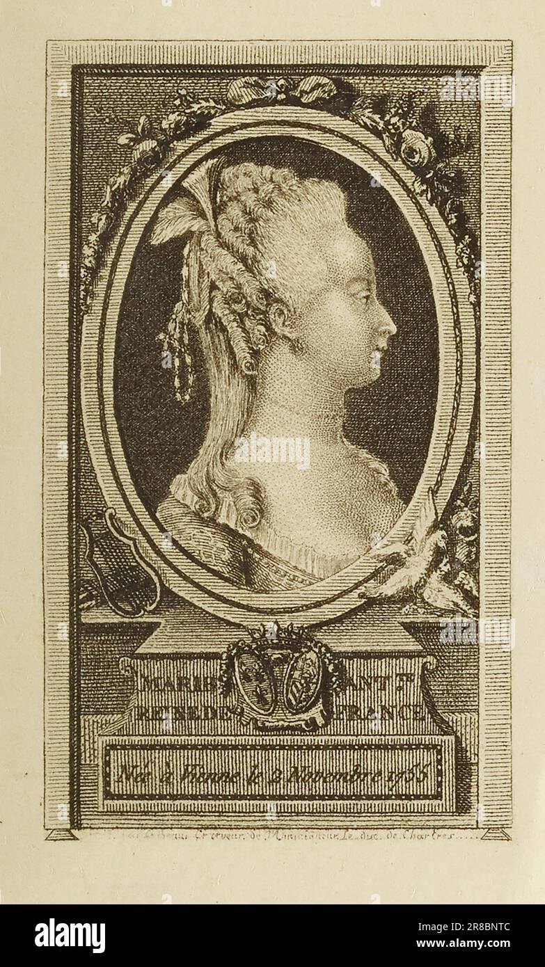 Marie Antoinette, Reine n.d. by Pierre Adrien Le Beau, French, born ...