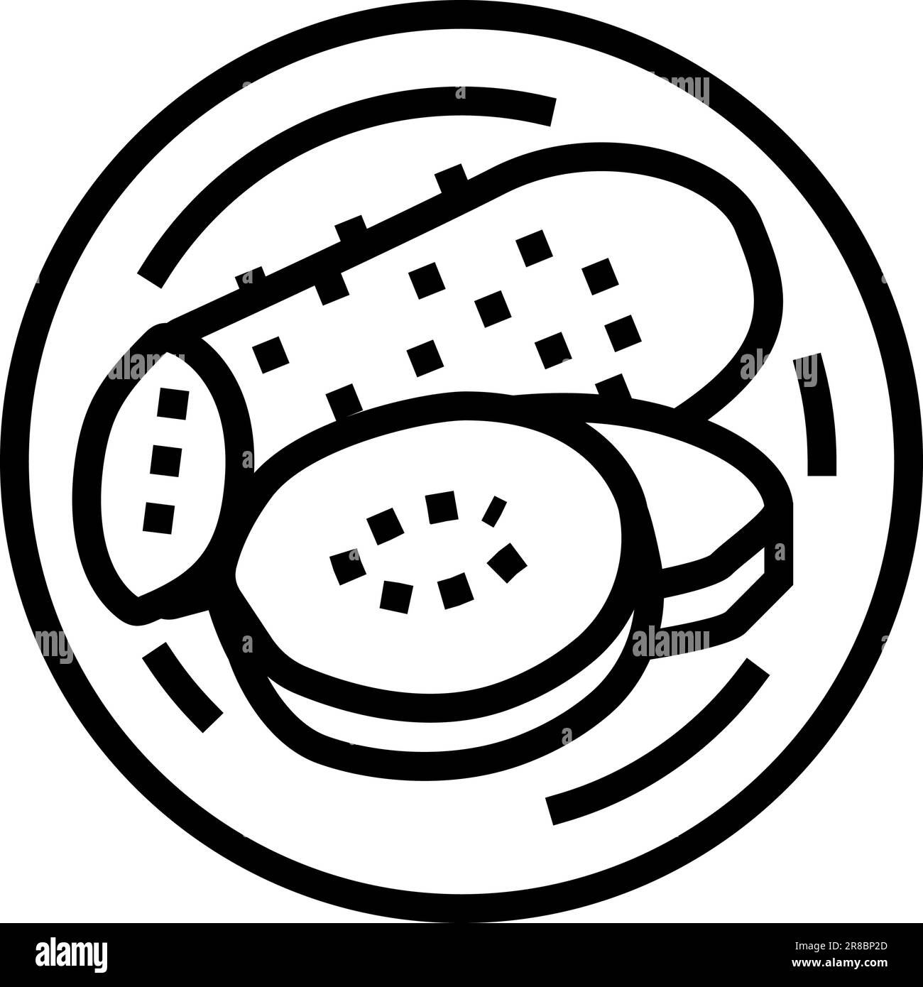 cucumber cosmetic plant line icon vector illustration Stock Vector ...