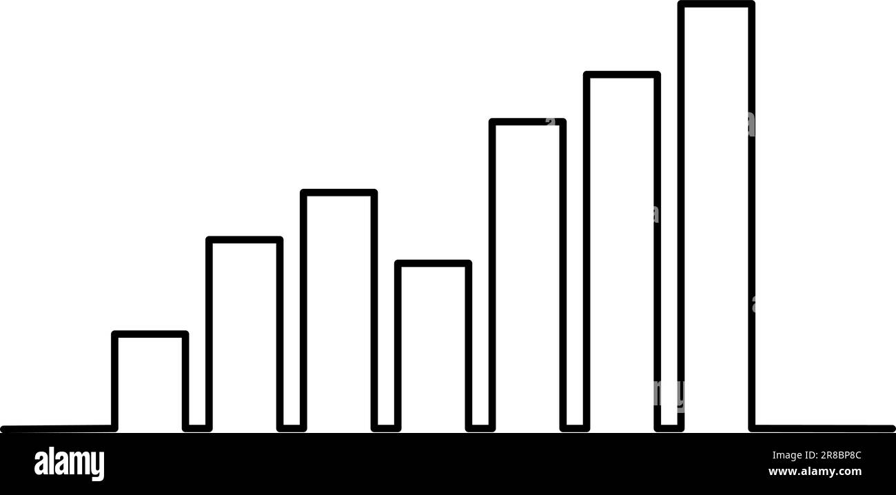 Bar Graph Clip Art Black And White
