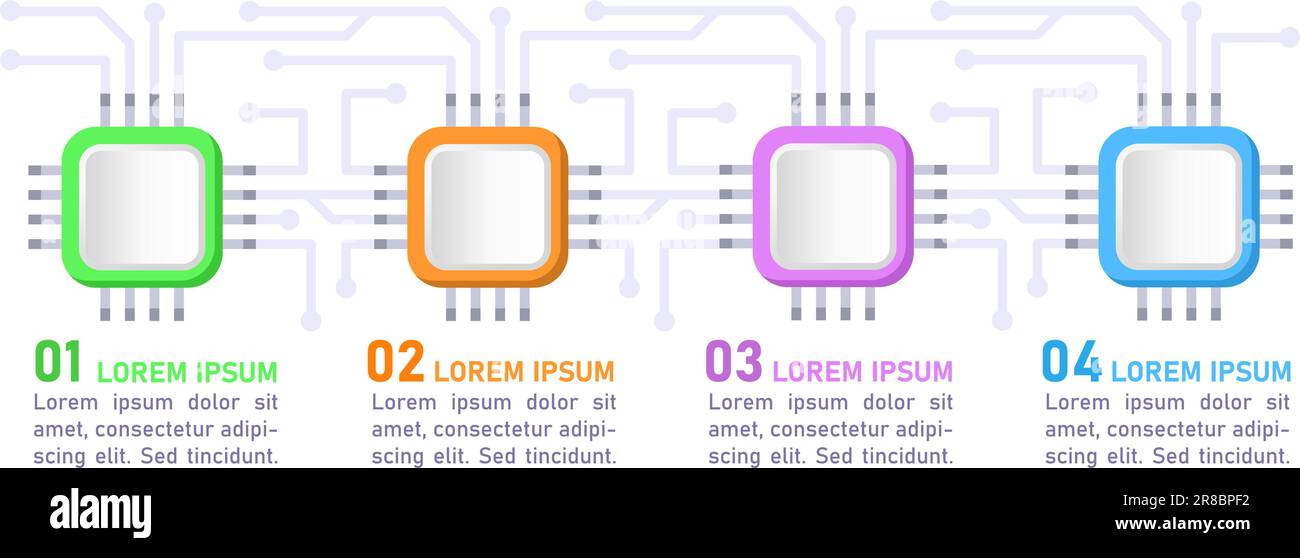 Digital technologies infographic chart design template Stock Vector ...