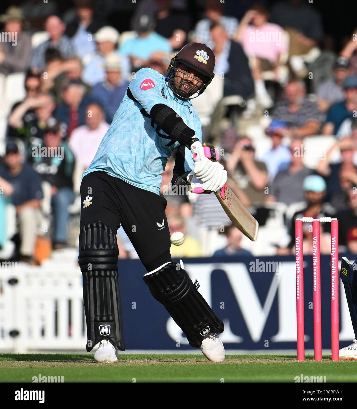 Oval, England. 26 May, 2023. Sunil Narine of Surrey during the Vitality ...