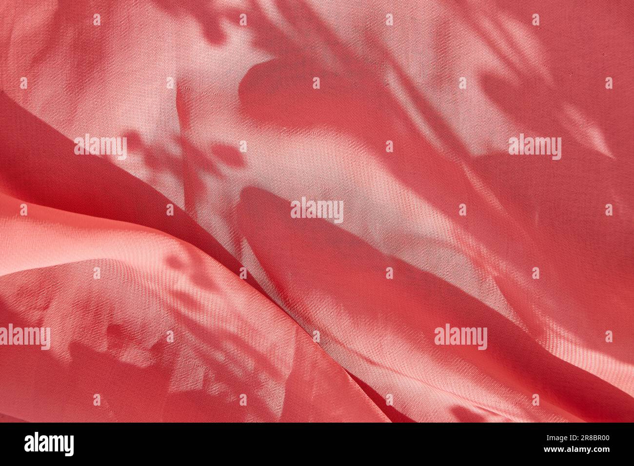 Aesthetic spring time background. Natural chiffon fabric with flowers ...