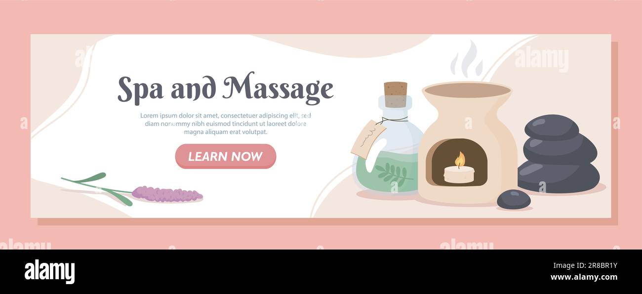 Spa salon composition massage Stock Vector Images - Alamy