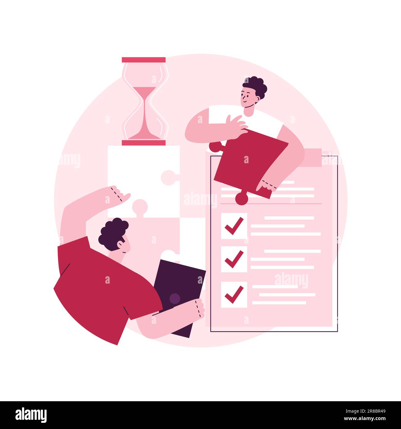 Project delivery abstract concept vector illustration. Project planning ...
