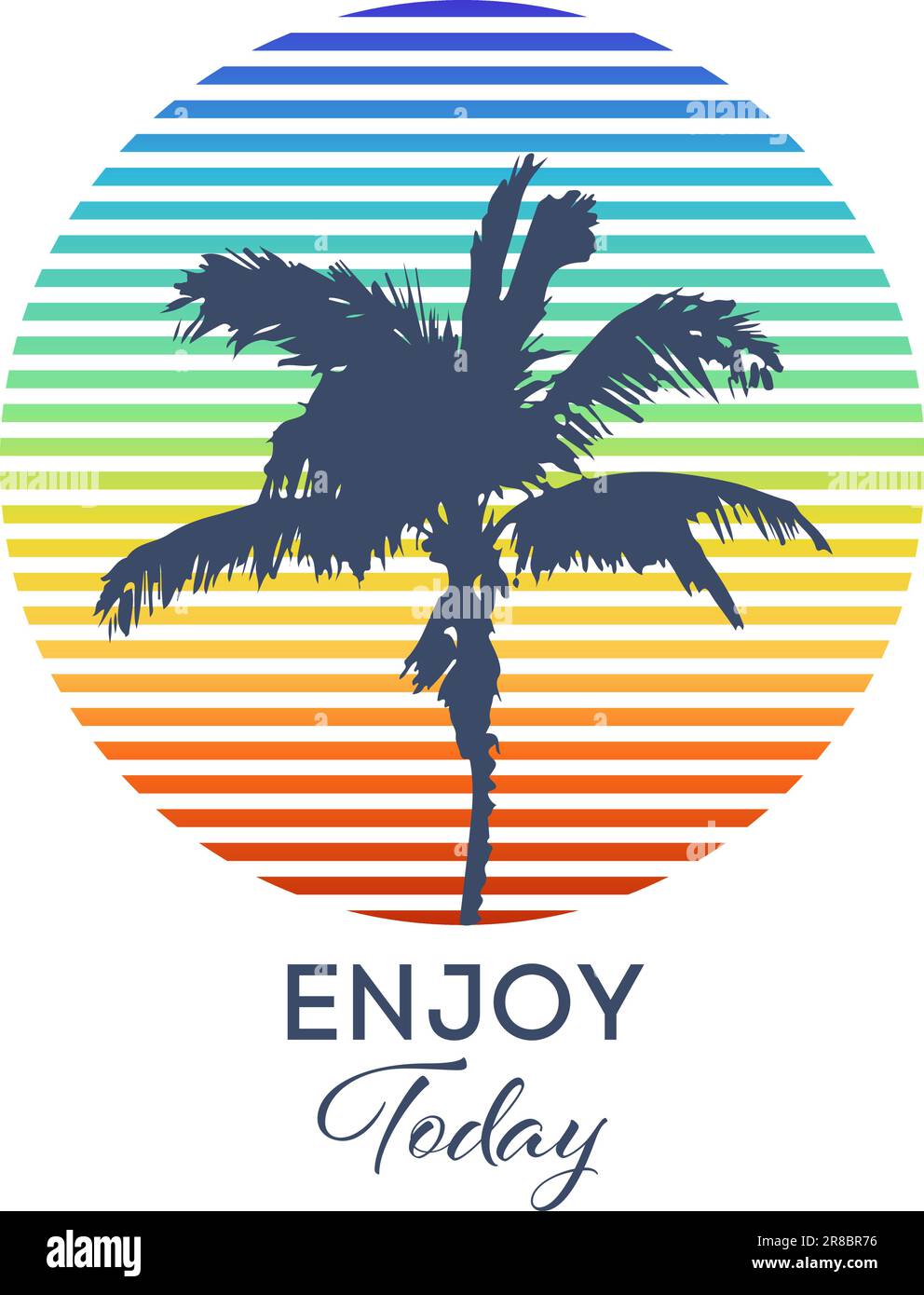 Enjoy Today typography for t-shirt print ,vector illustration. Vintage ...