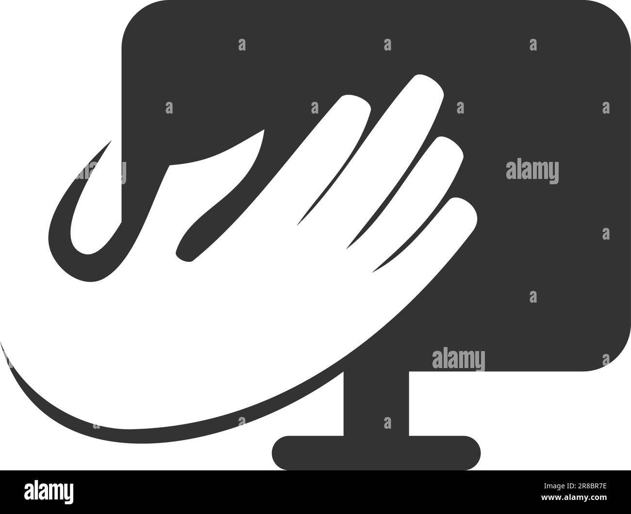 computer logo template. Icon Illustration Brand Identity. Isolated and ...