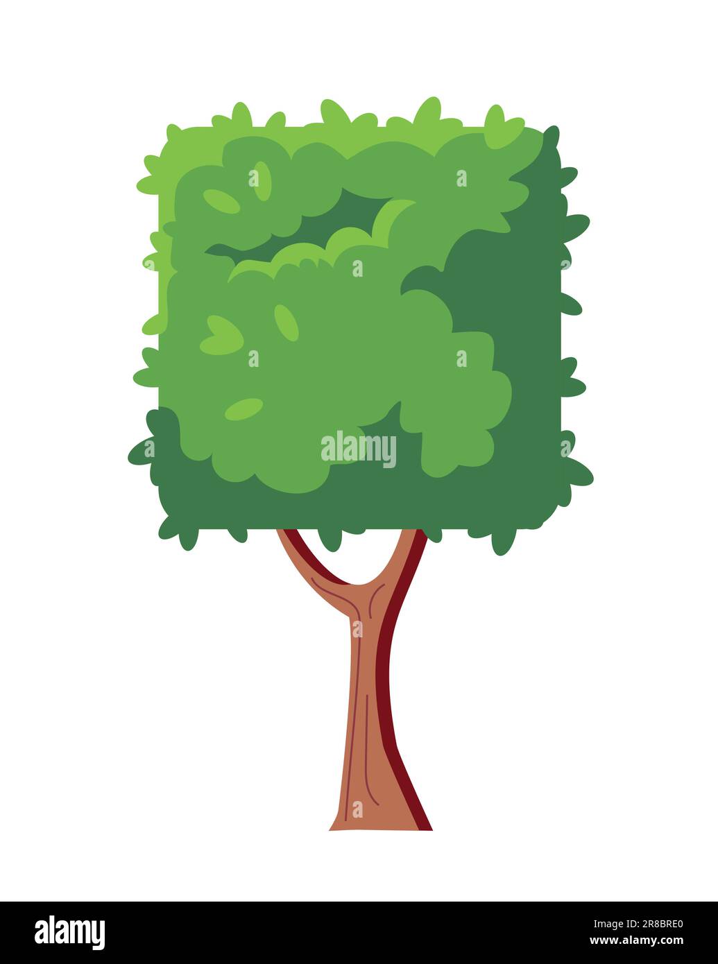 Green tree vector illustration Stock Vector Image & Art - Alamy