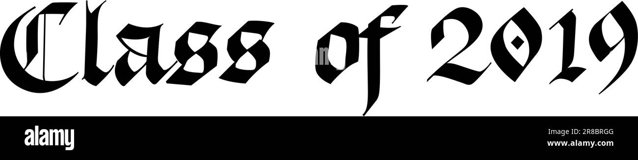 Class of 2019 lettering Stock Vector Image & Art - Alamy