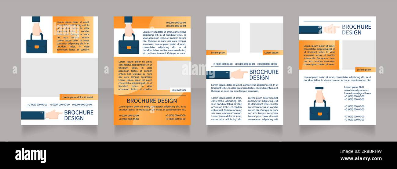 Perks and benefits for new employees blank brochure layout design Stock ...