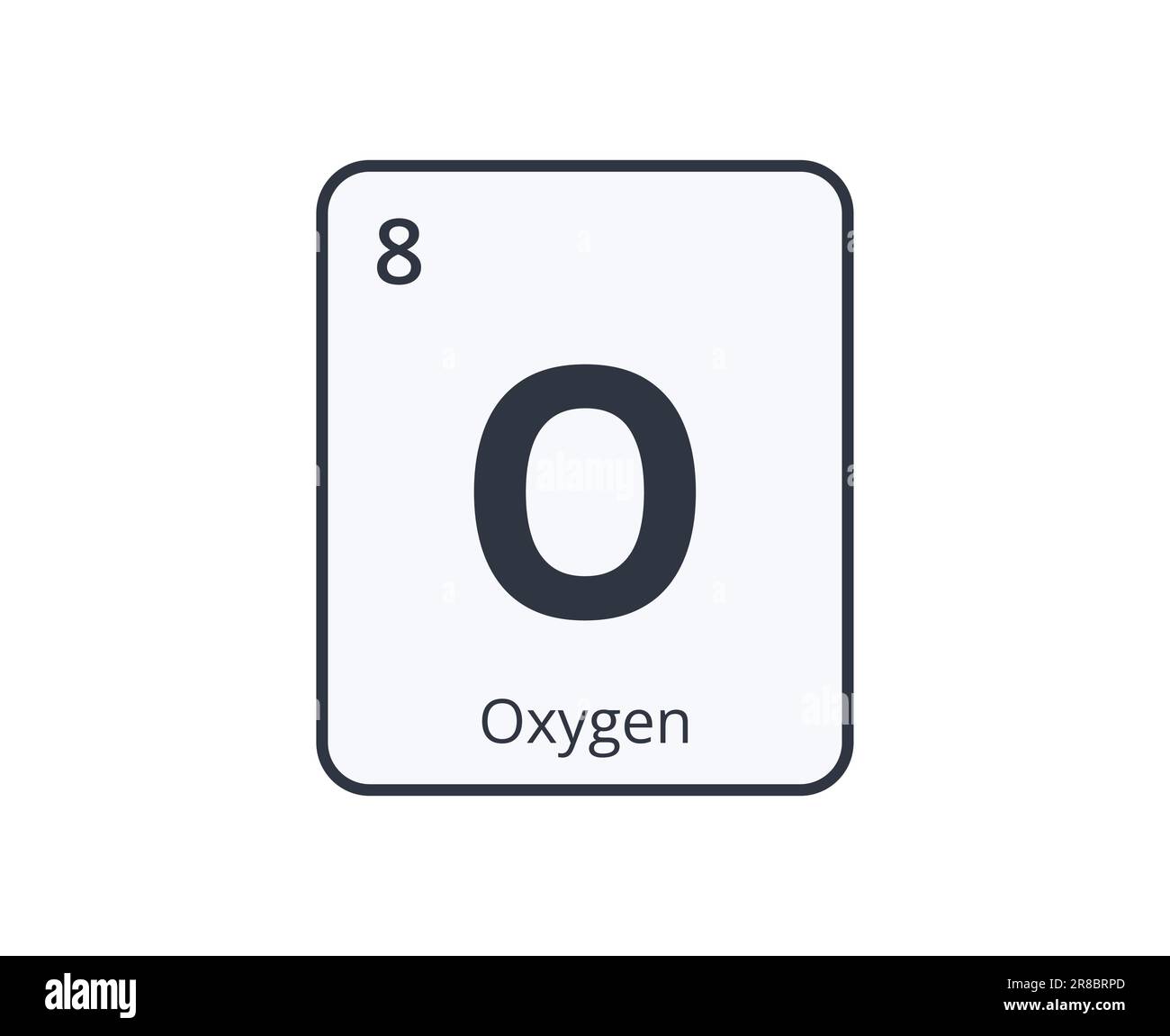 Oxygen Chemical Element Graphic for Science Designs Stock Vector Image ...