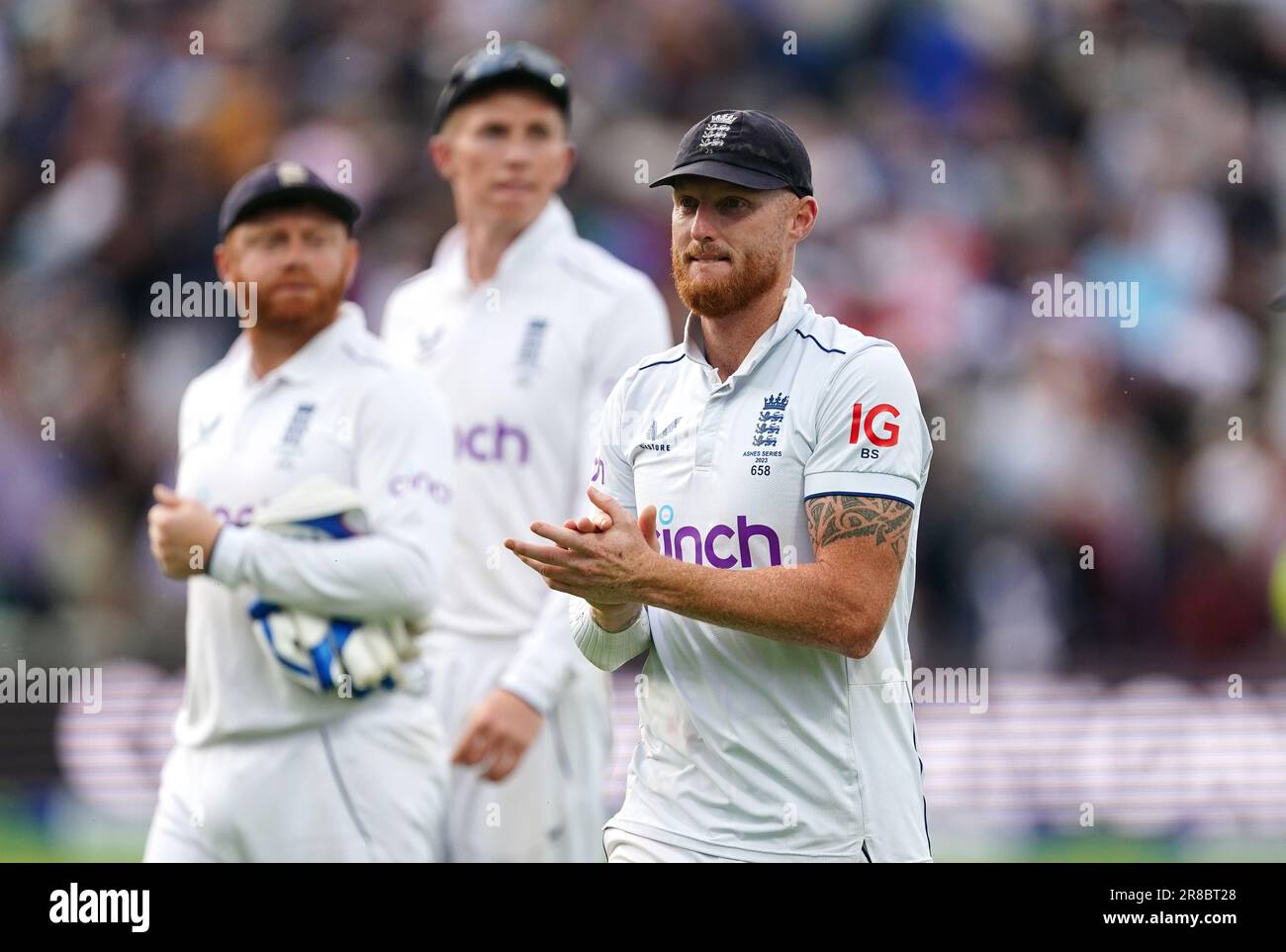 England's Ben Stokes looks dejected after day five of the first Ashes ...