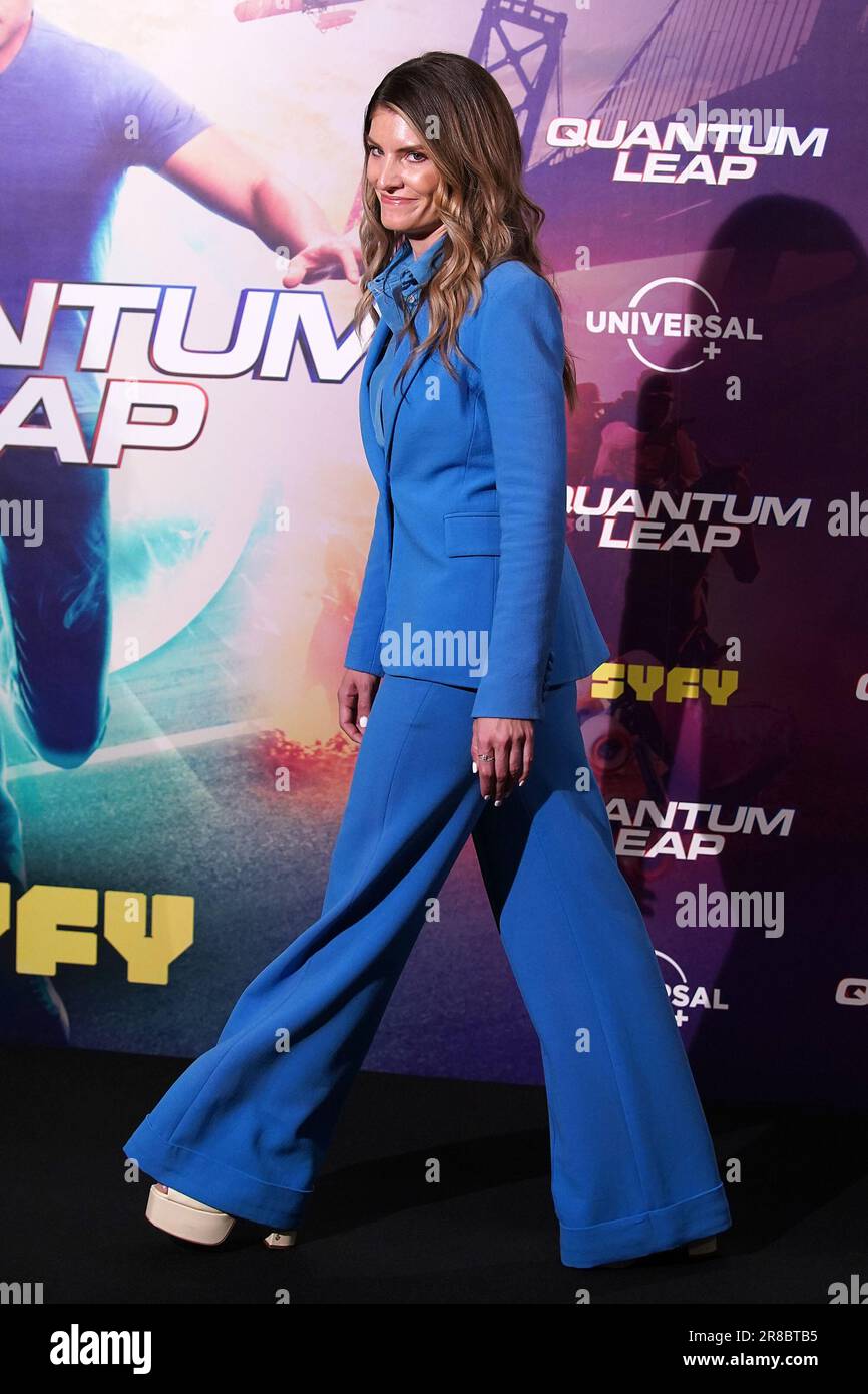 Madrid, Spain. 20th June, 2023. Actress Caitlin Basset attends the 'Quantum Leap' photocall ...