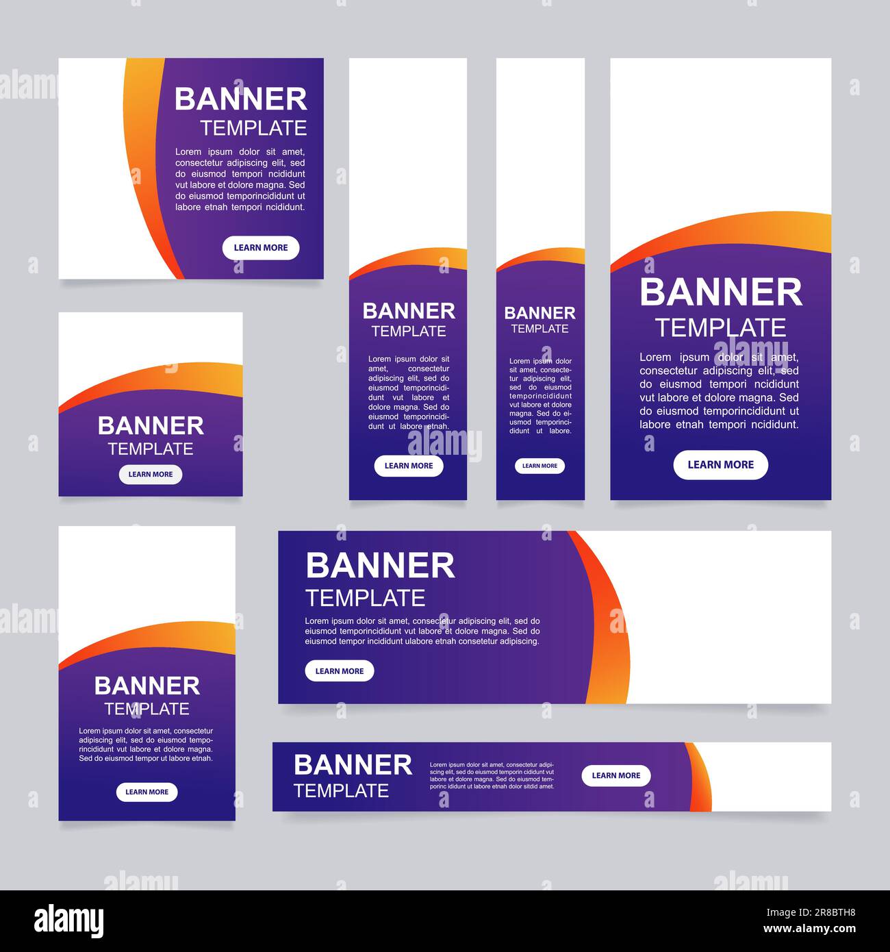 Online seminar site web banner design template Stock Vector Image & Art ...