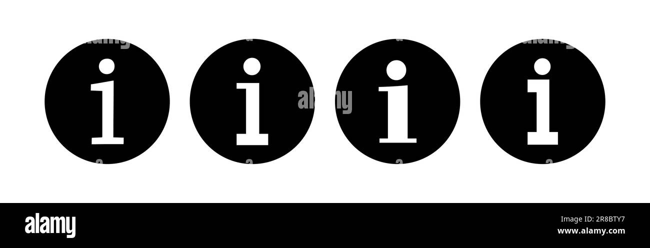 Info sign icon set. about us icon vector. Faq icon Stock Vector Image ...
