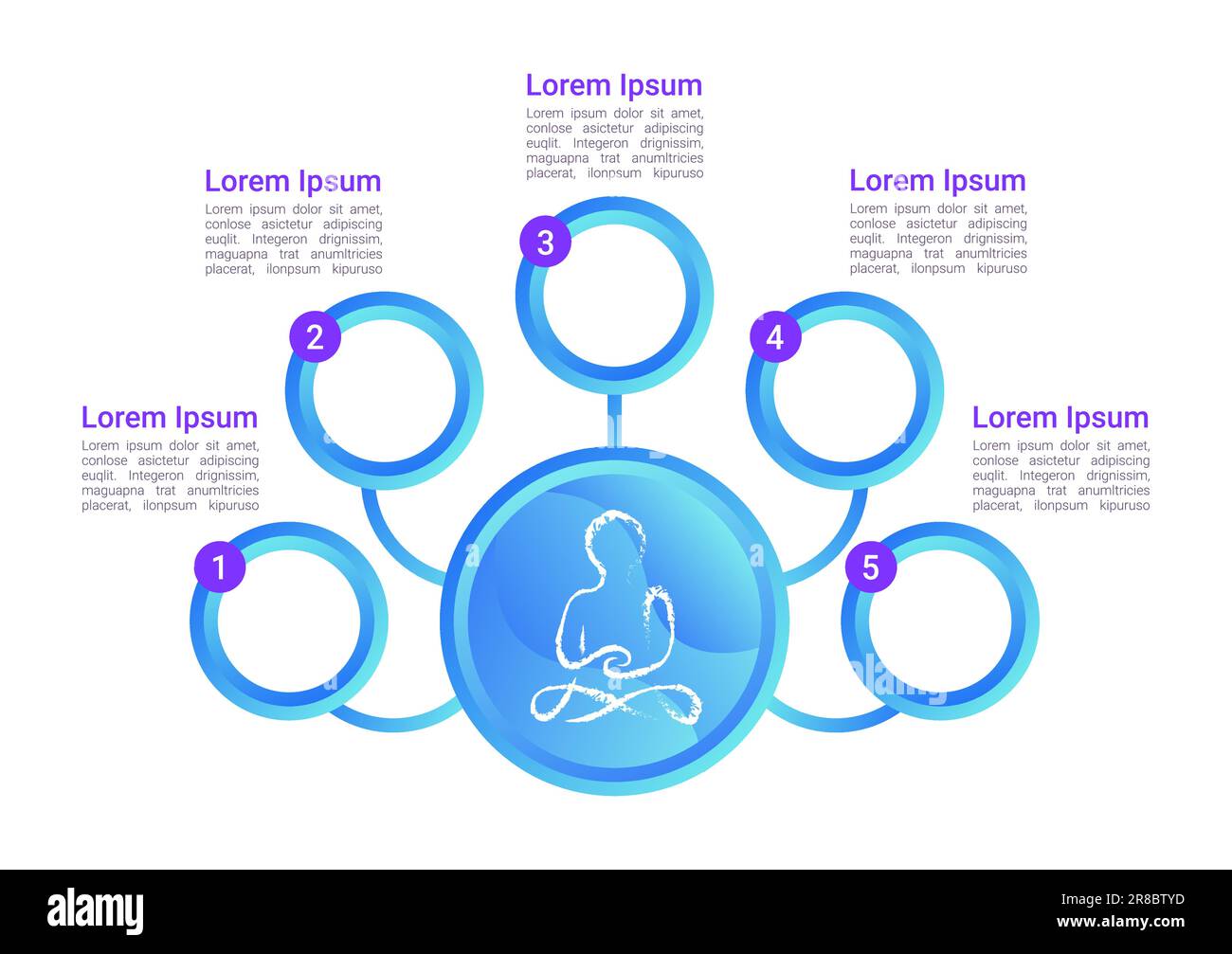 Mental health center infographic chart design template Stock Vector ...