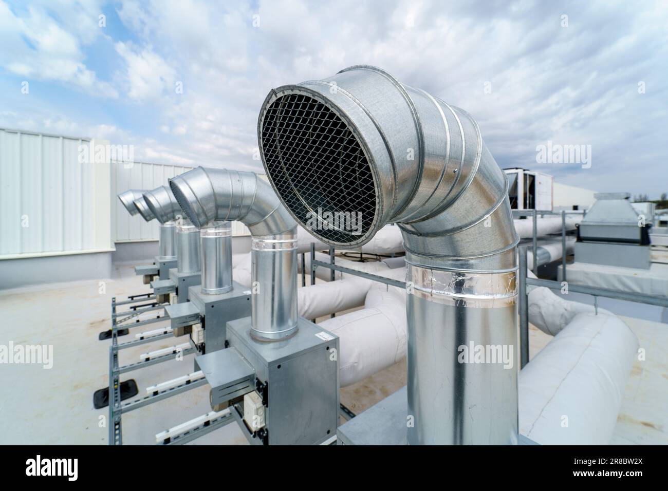 The air conditioning and ventilation system of a large industrial ...