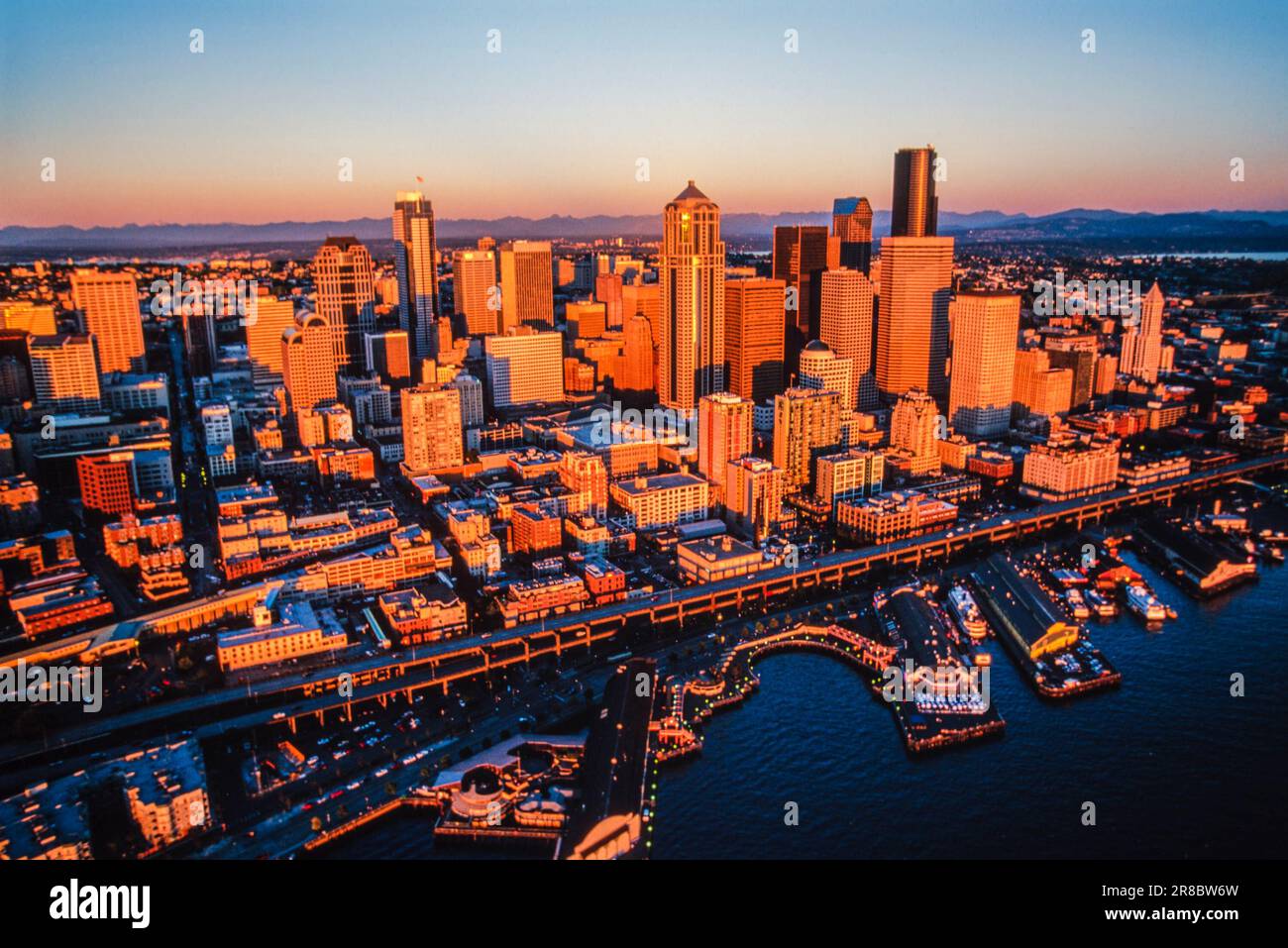 Aerial image of Washington state, USA Stock Photo - Alamy