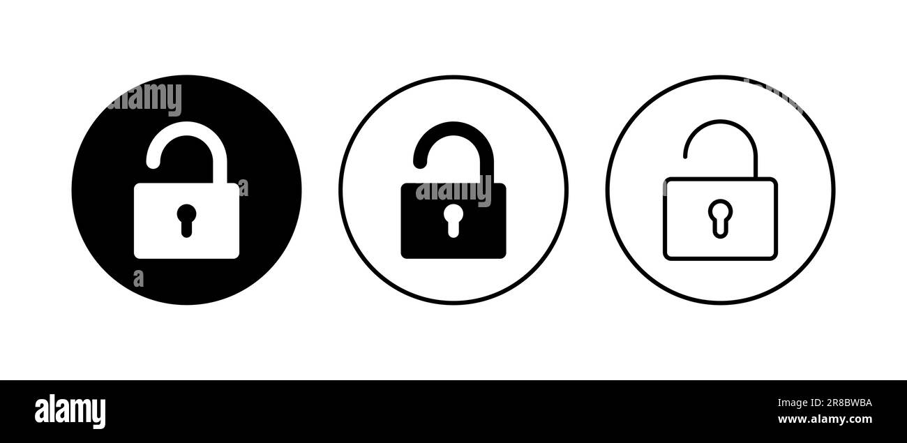 Lock icon set. Padlock icon vector. Encryption icon. Security symbol ...