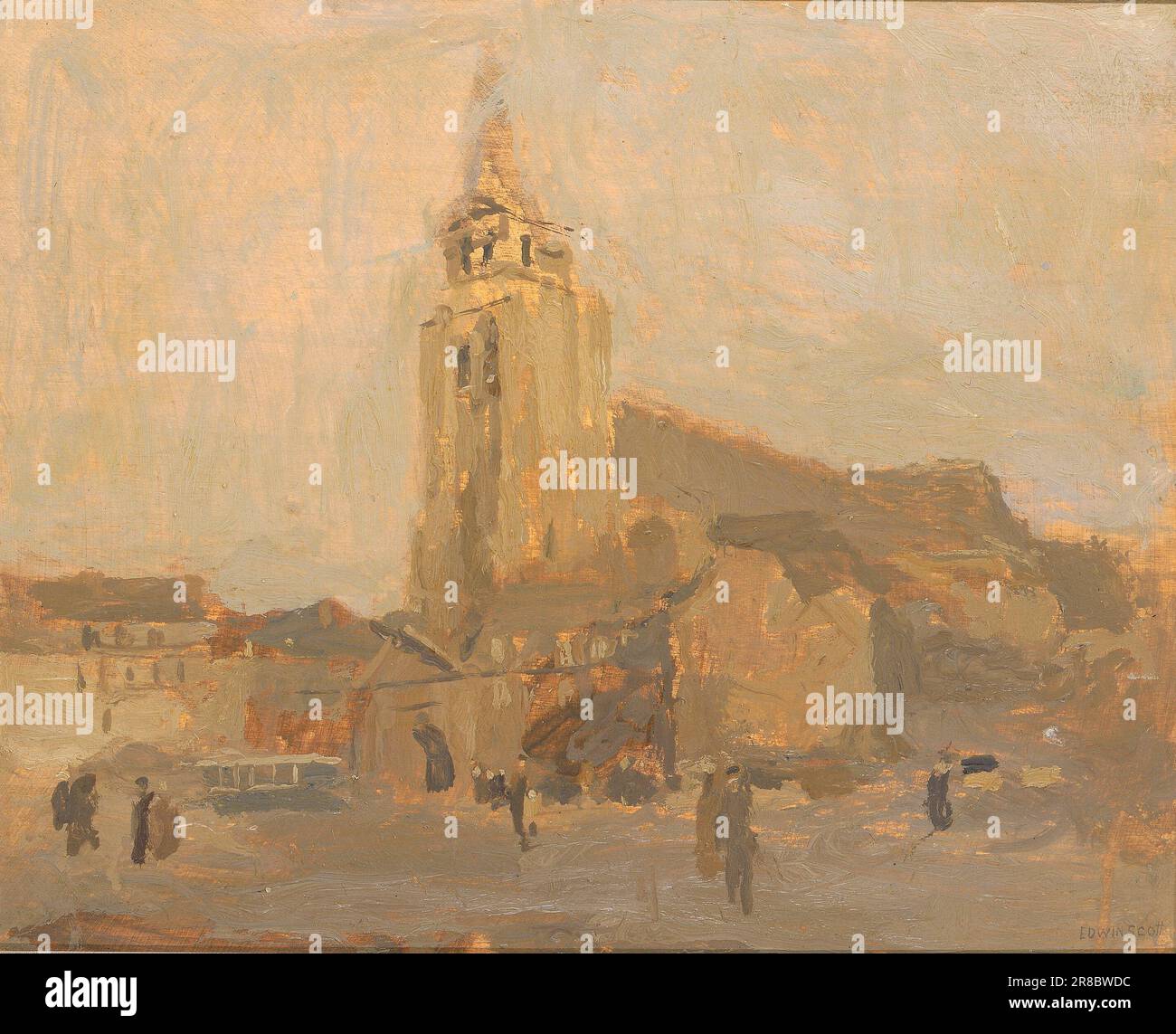 Eglise Saint Merry n.d. by Frank Edwin Scott, born Buffalo, NY 1863 ...