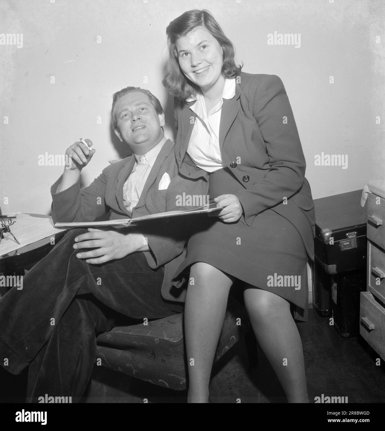 Current 21-2-1947: Eva KnardahlLittle Eva on her way to the stars ...