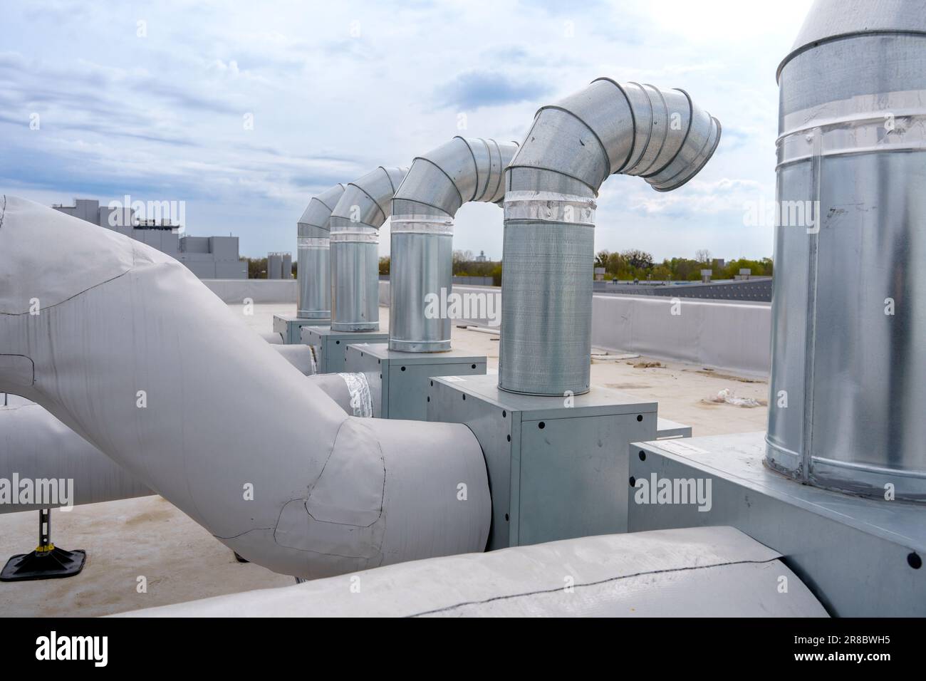The air conditioning and ventilation system of a large industrial ...