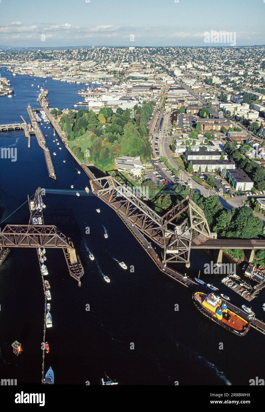 Aerial image of Washington state, USA Stock Photo - Alamy