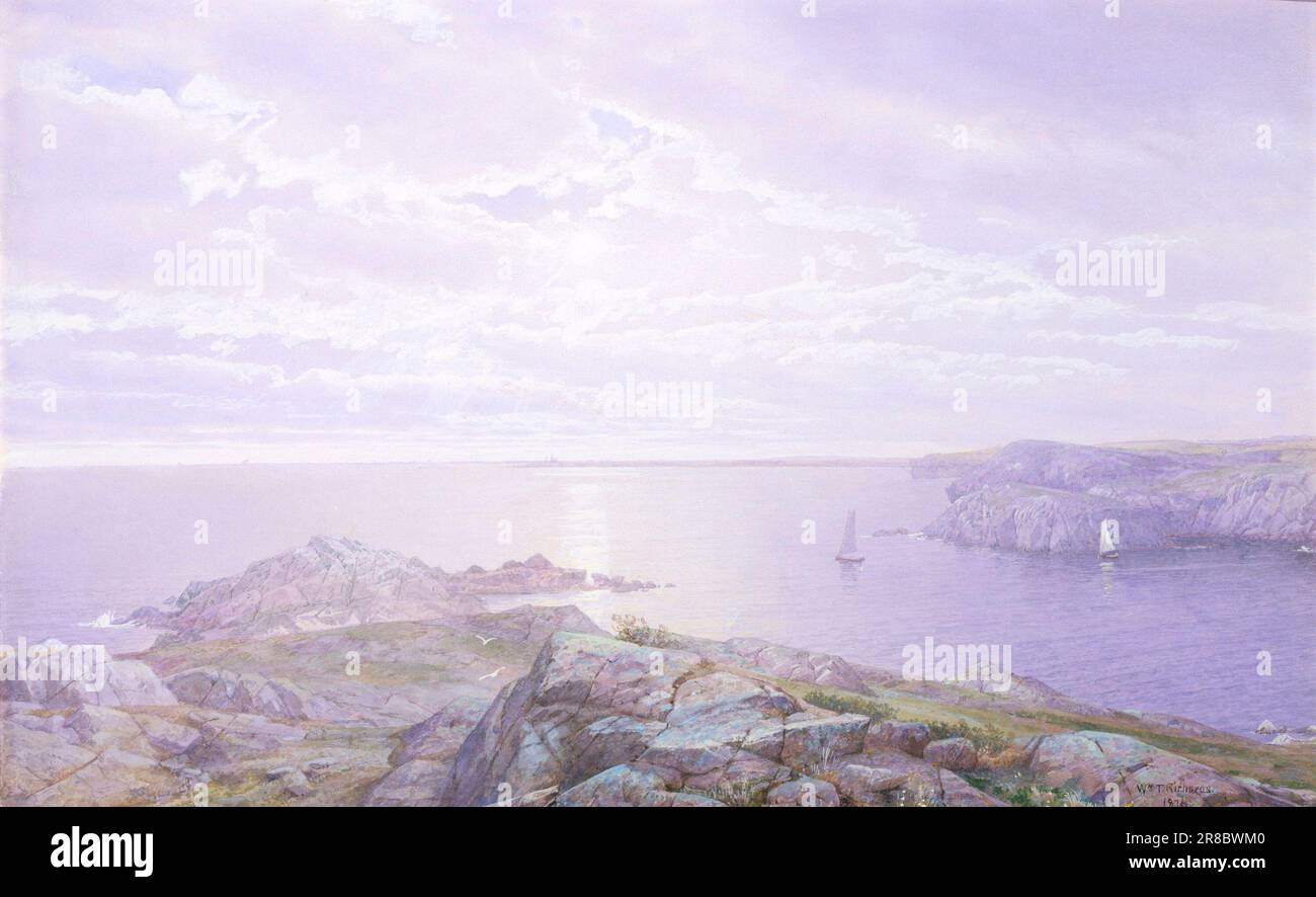 Rocky Cove 1876 by William Trost Richards, born Philadelphia, PA 1833 ...
