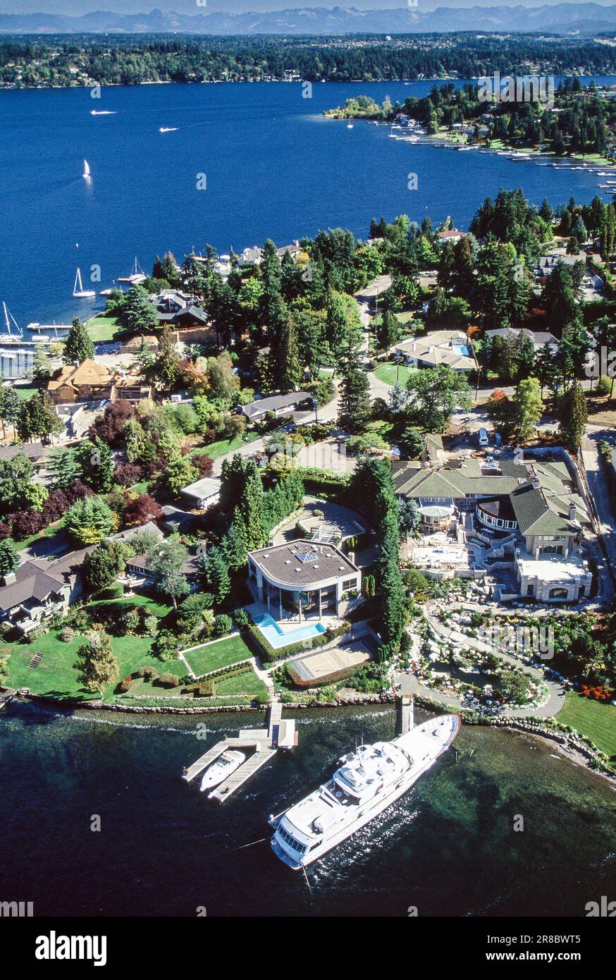 Aerial image of Washington state, USA Stock Photo - Alamy