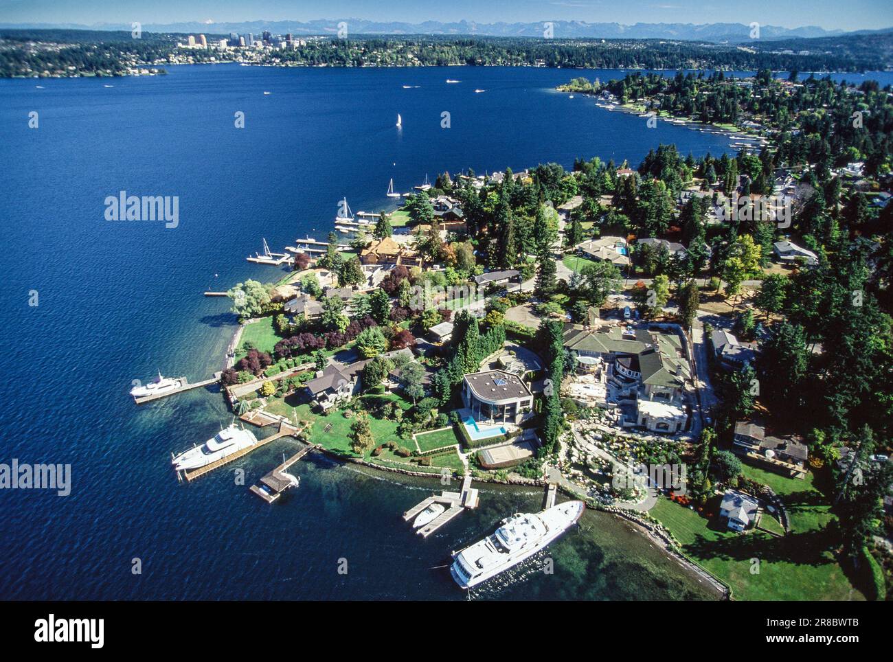 Aerial image of Washington state, USA Stock Photo - Alamy