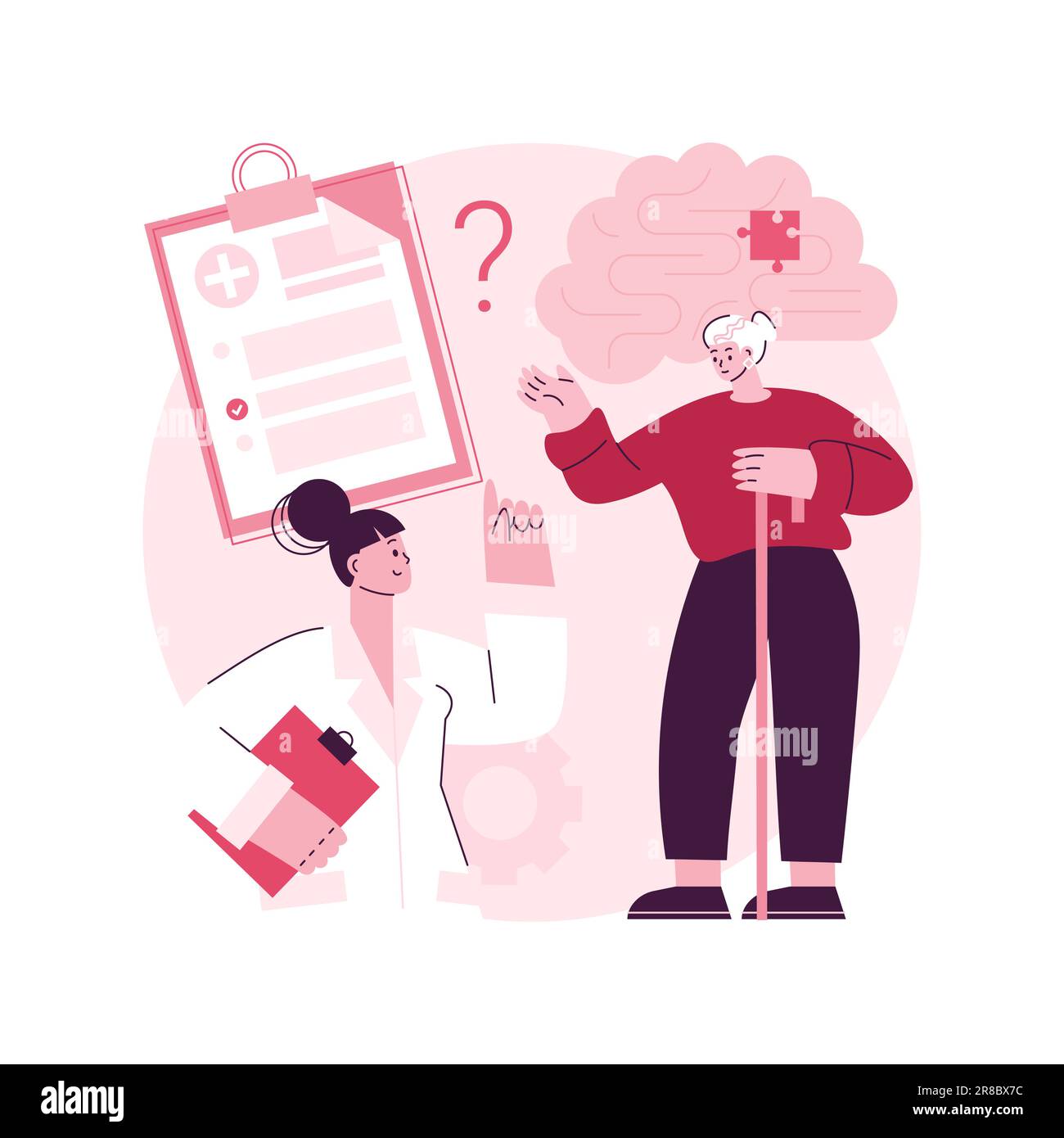 Dementia support nurse Stock Vector Images - Alamy