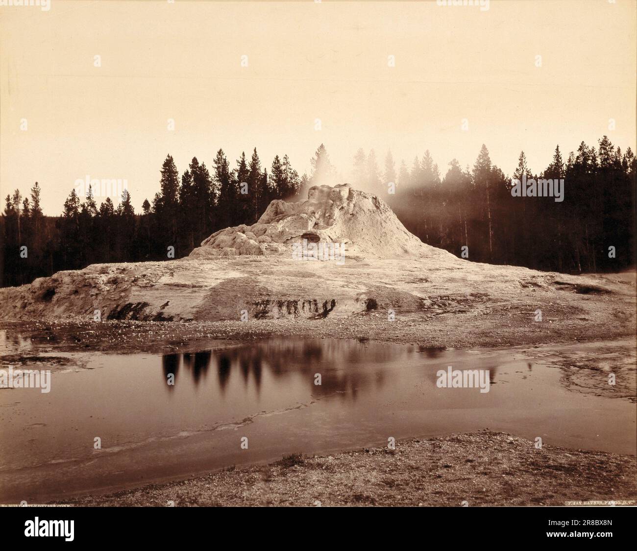 Castle Geyser Cone, Yellowstone National Park 1884 by F. Jay Haynes ...